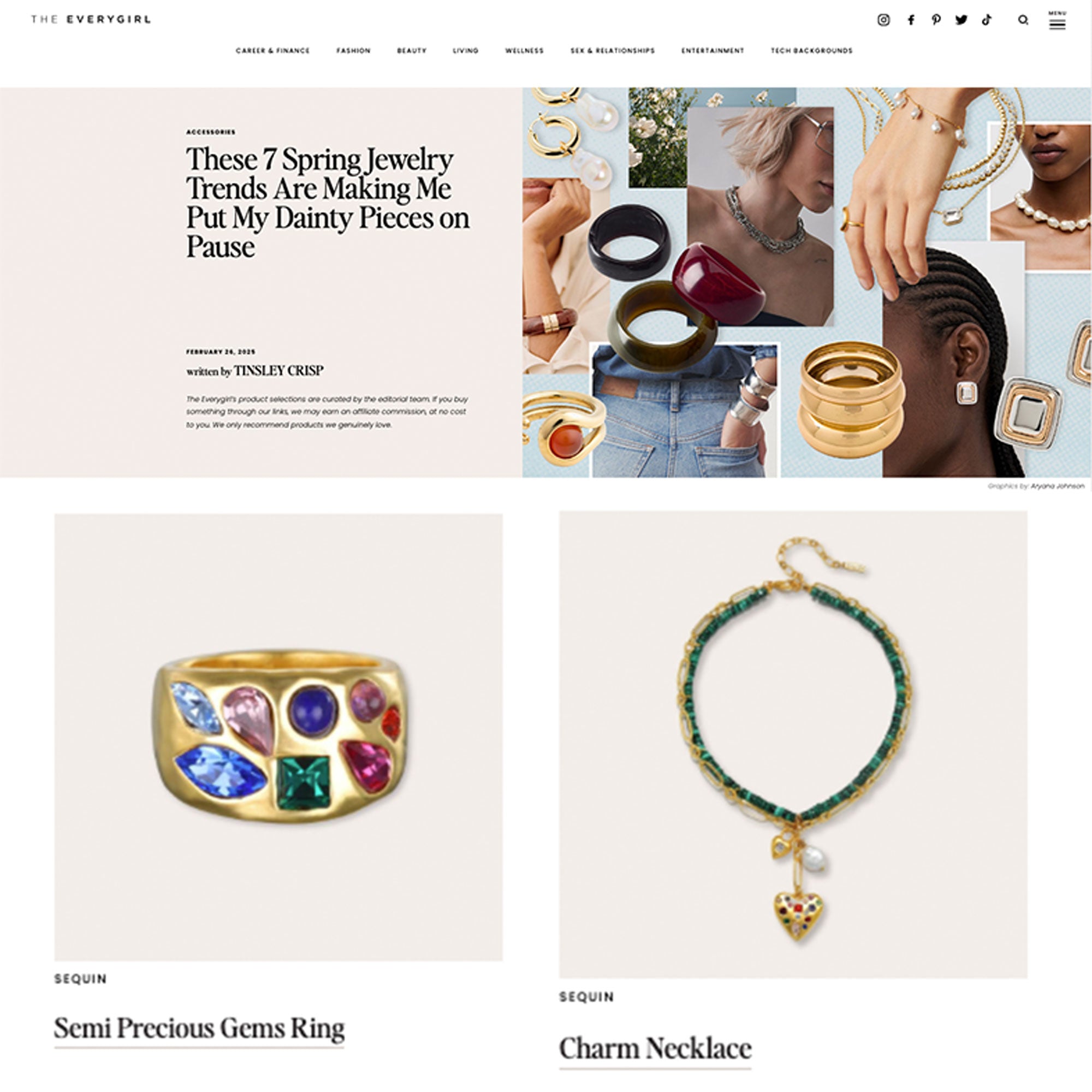 Sequin Featured In THE EVERYGIRL | Sequin