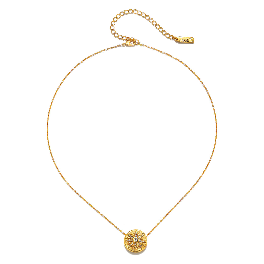 Sliding Solar Talisman Necklace | Sequin