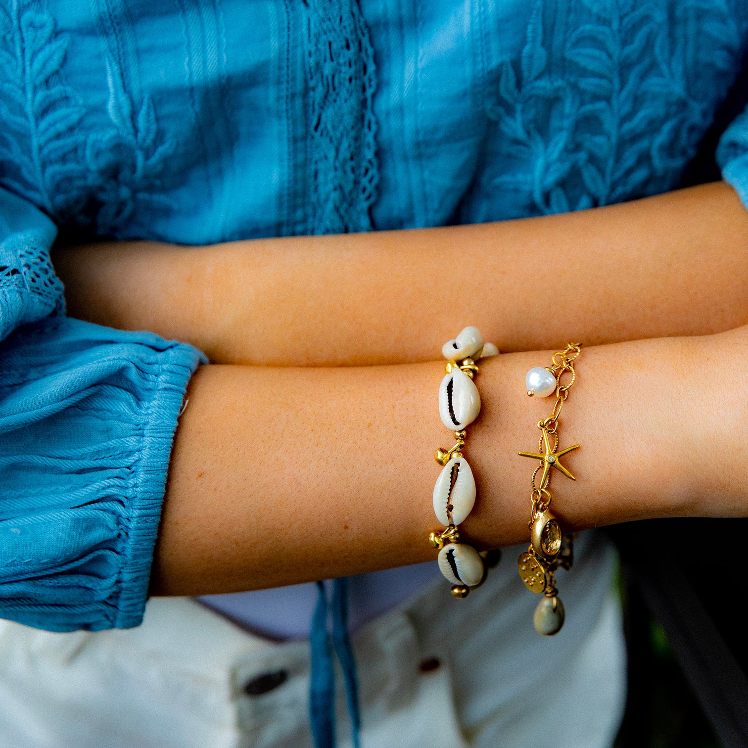 Tulum Cowrie Shell Bracelet | Sequin